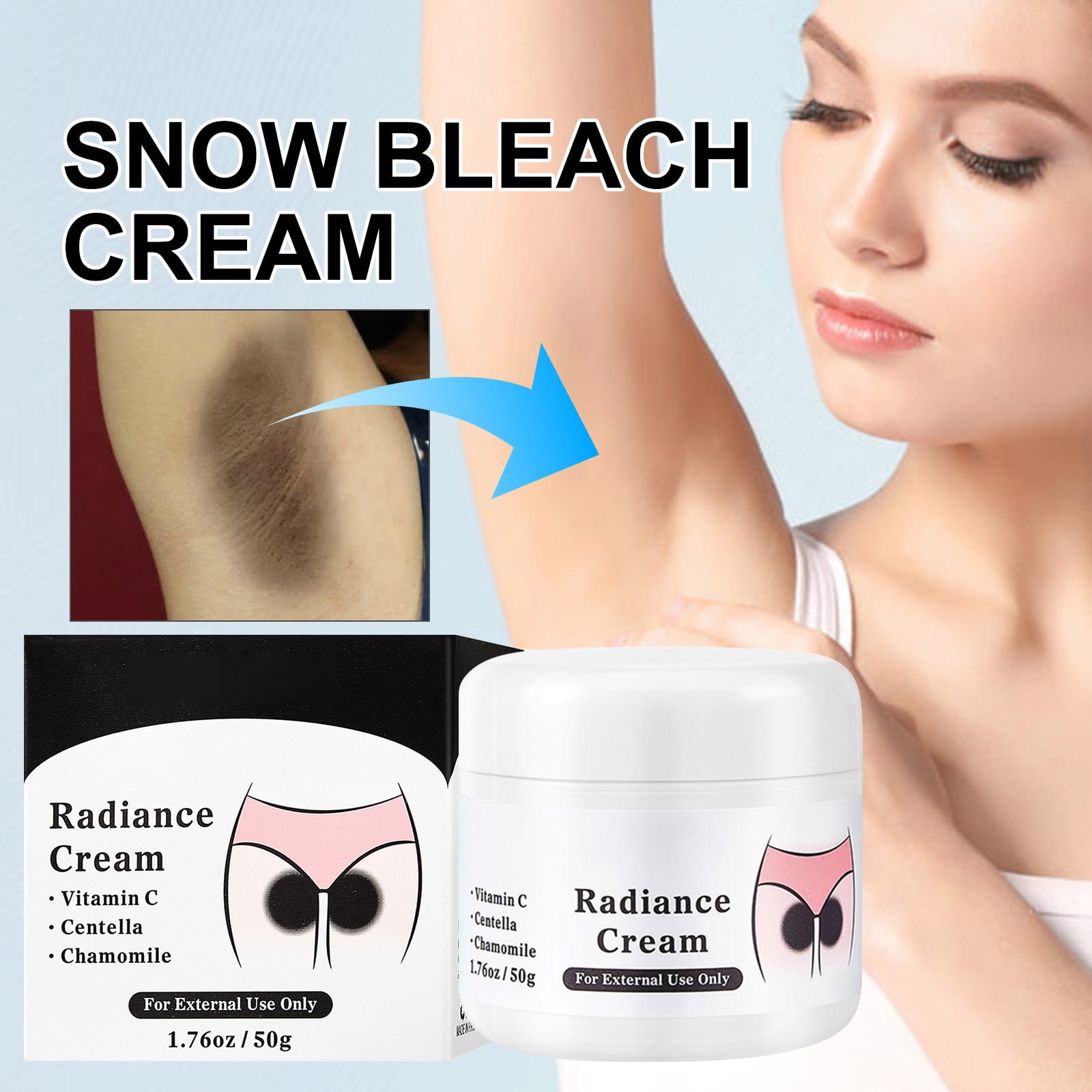 white Cream For Clearing Axles And Inner Parts Crotch Spots Legs Face ...