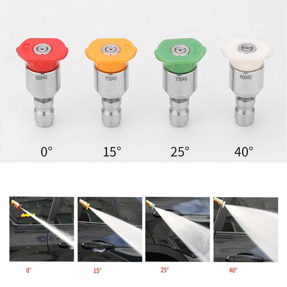 white Degree 1/4\ Stainless Steel 4000 Psi Quick Connect High Pressure ...