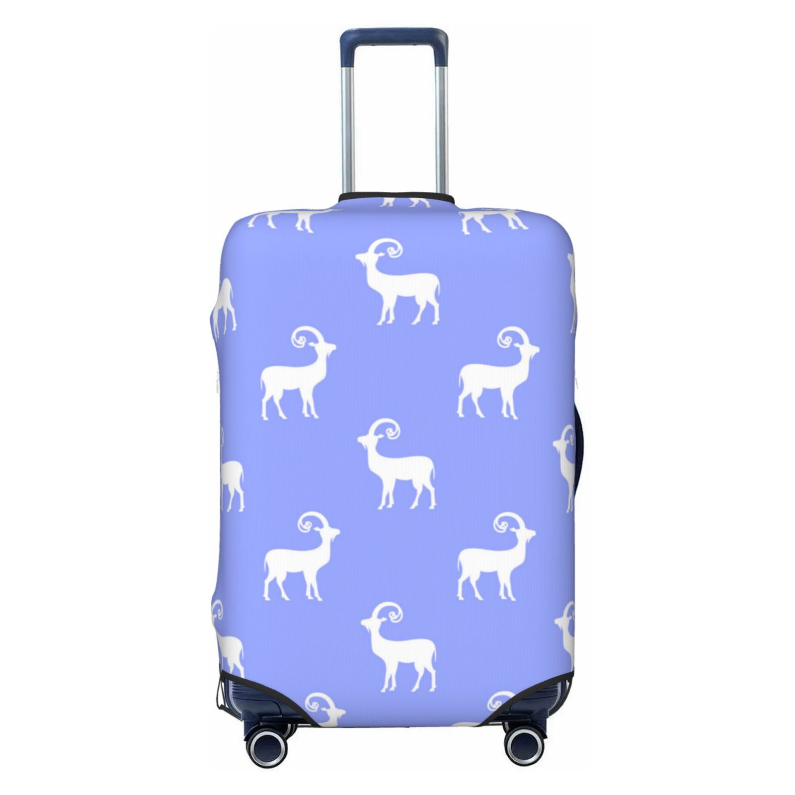 white Mountain Goat cute Luggage Cover for Travel Business Trip ...