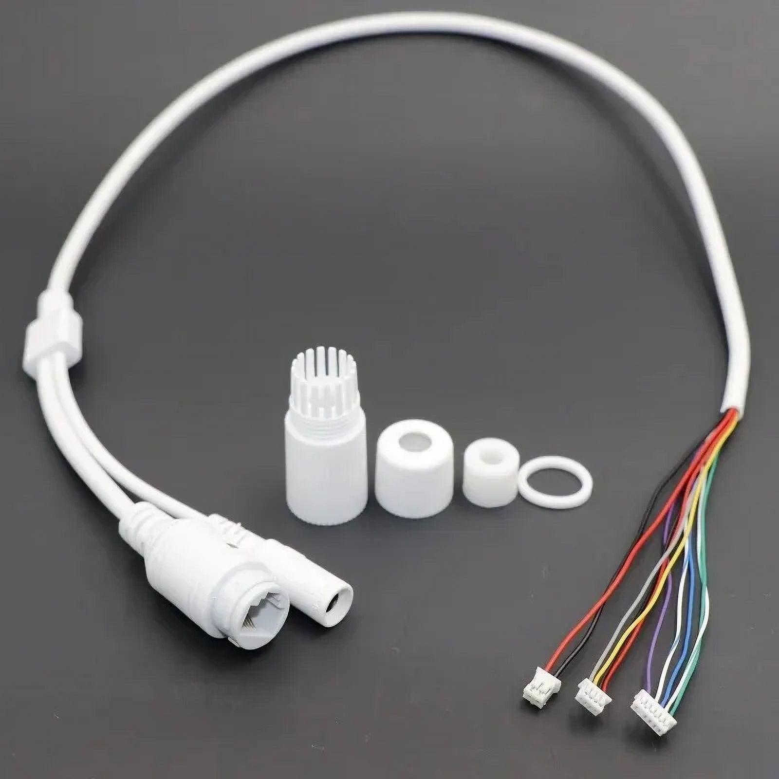 white Waterproof POE LAN cable for CCTV IP camera board module with ...