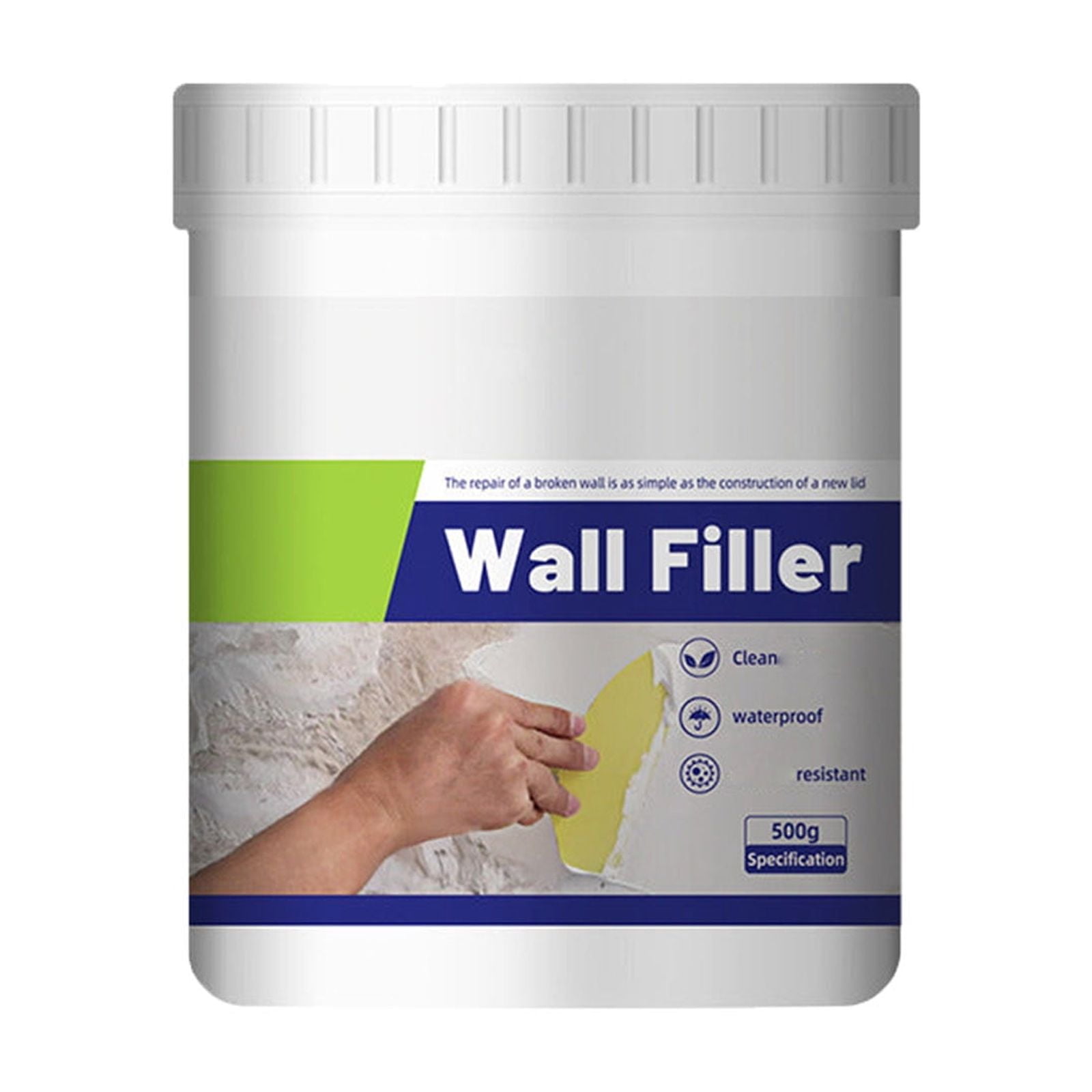white Waterproof Wall Repair Paste 500G Milky White Emulsion For ...
