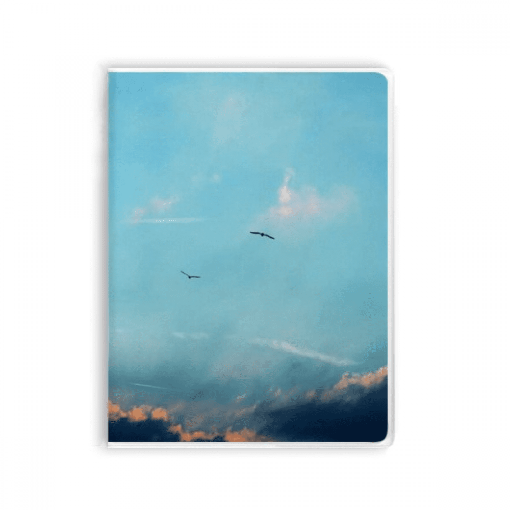 white bird art deco fashion notebook gum cover diary soft cover journal ...