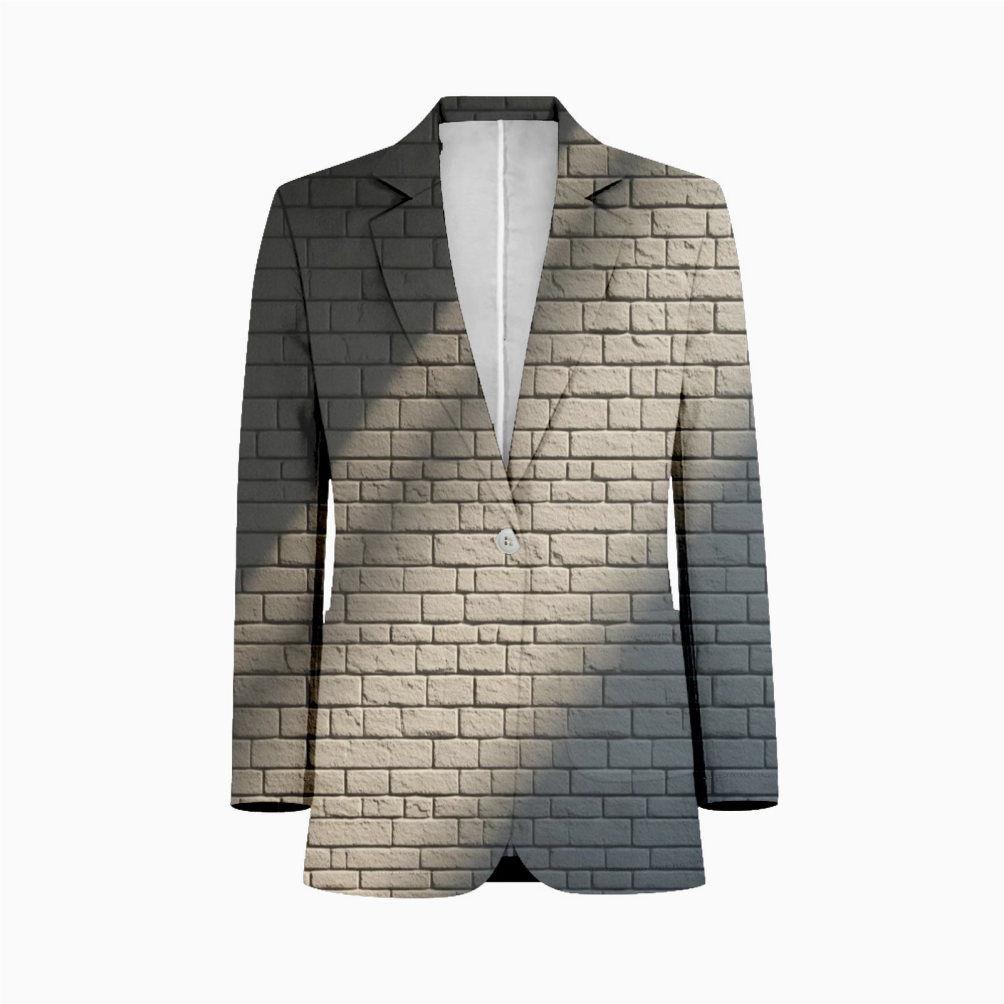 white brick wall, Brick Stone wall Men's Suit Blazer Casual Party Wear Slim Fit Suit Jacket ...