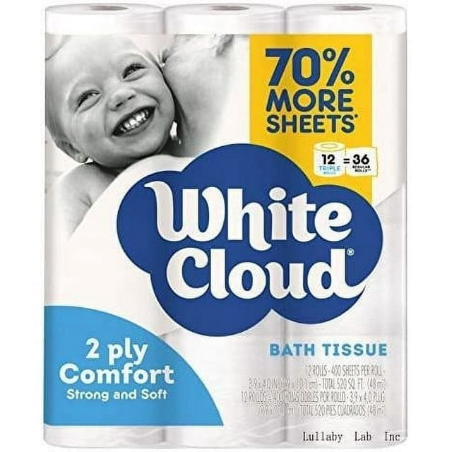 White Cloud 12 Rolls | Roll sheets for facility management - Walmart ...