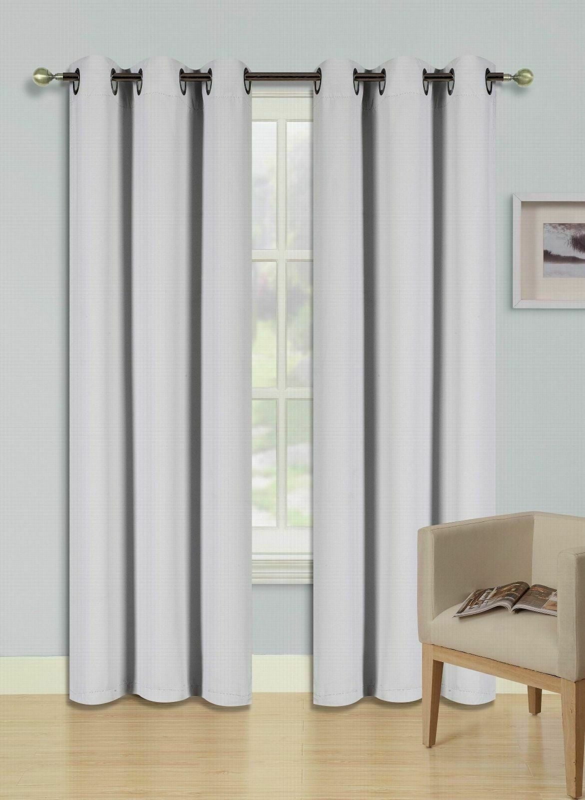 white color K68 2-Piece indoor and outdoor thermal unlined sun blocking ...