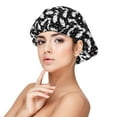 white cool bats star Silk Bonnet for Sleeping Women Men, Adjustable ...