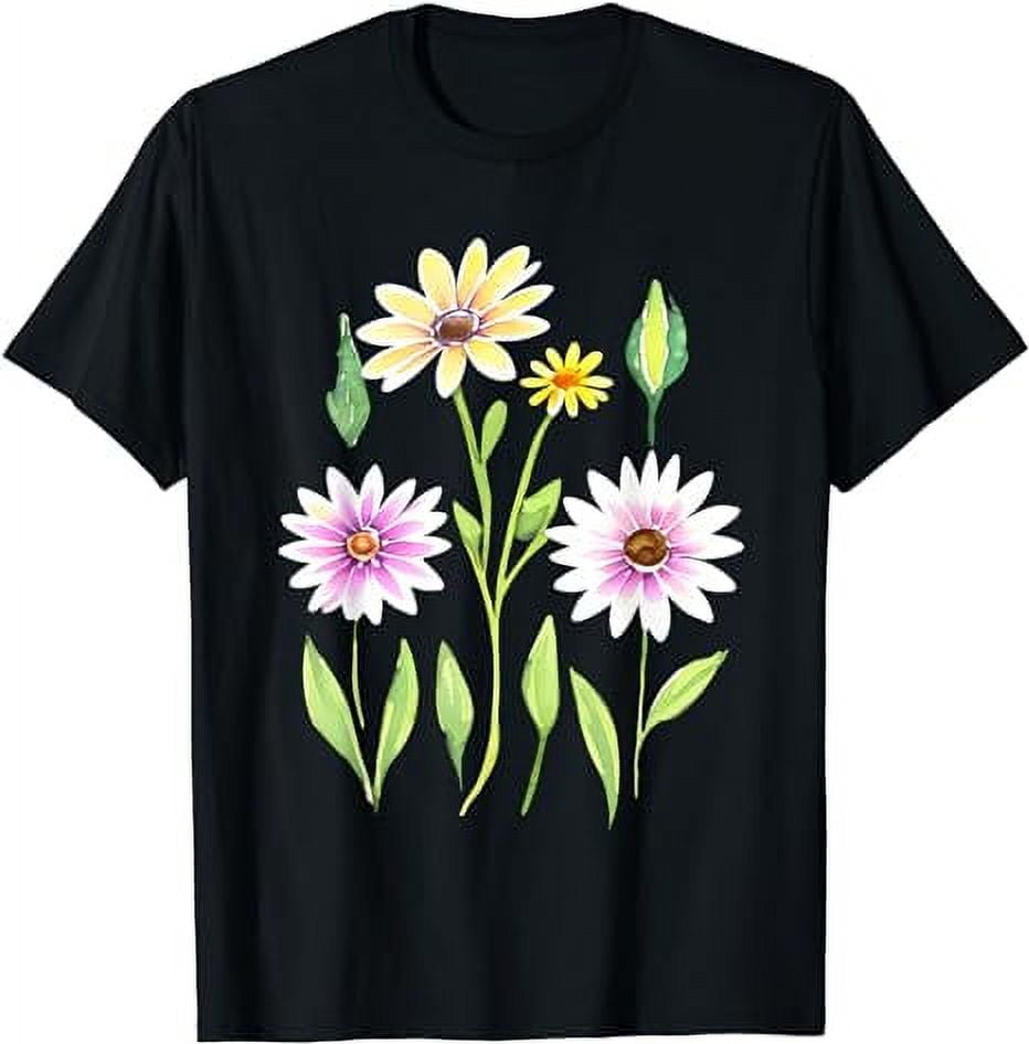 white daisy flower, blooming daisy, blooms, flowery, daisies T-Shirt ...