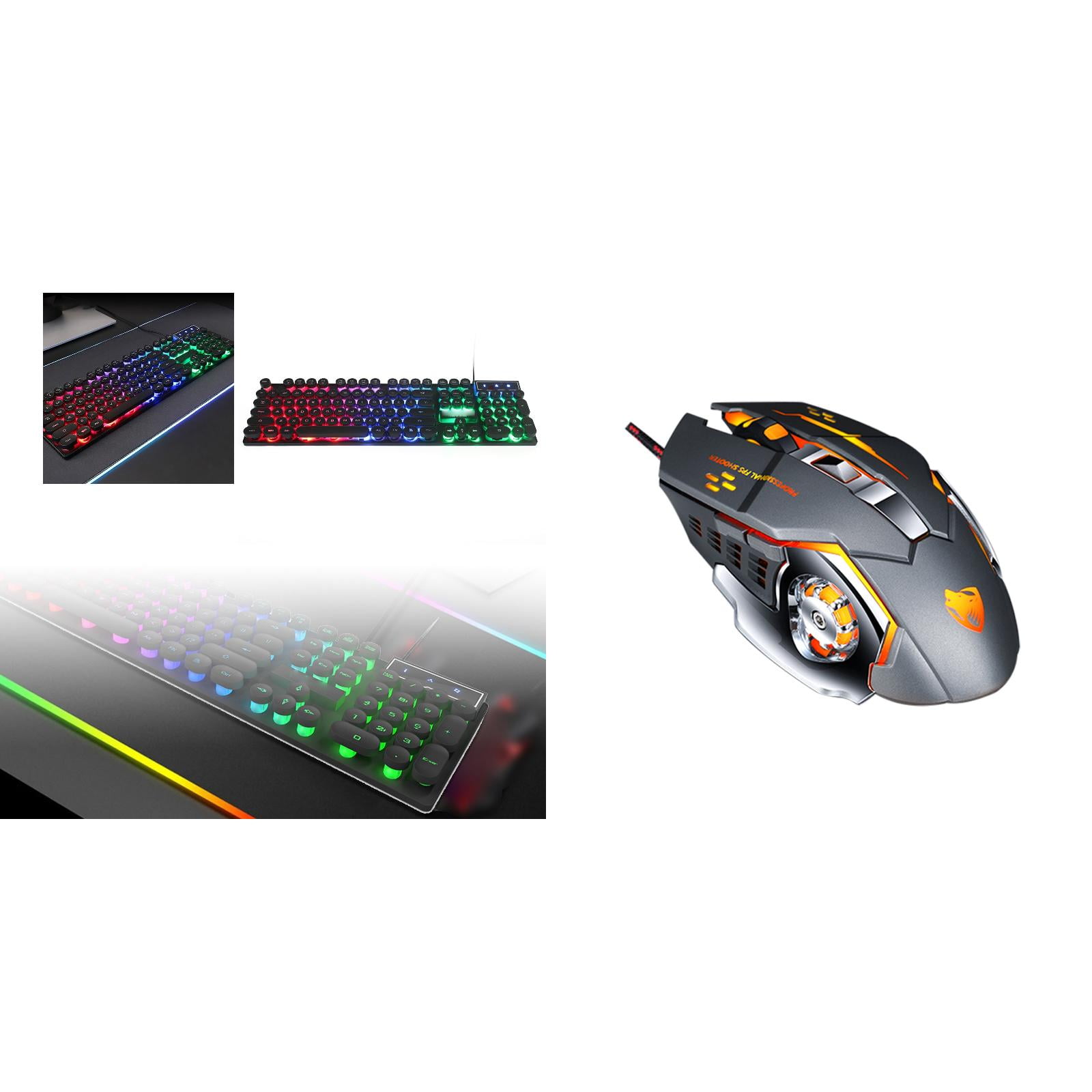 white gaming mouse Rapid Fire Button Competitive Play USB Desktop Punk ...