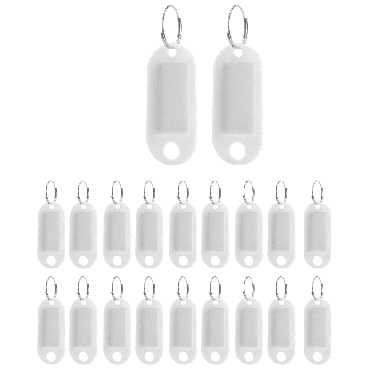 white portable plastic key fob key tag ID labels 20 pieces - Walmart.com