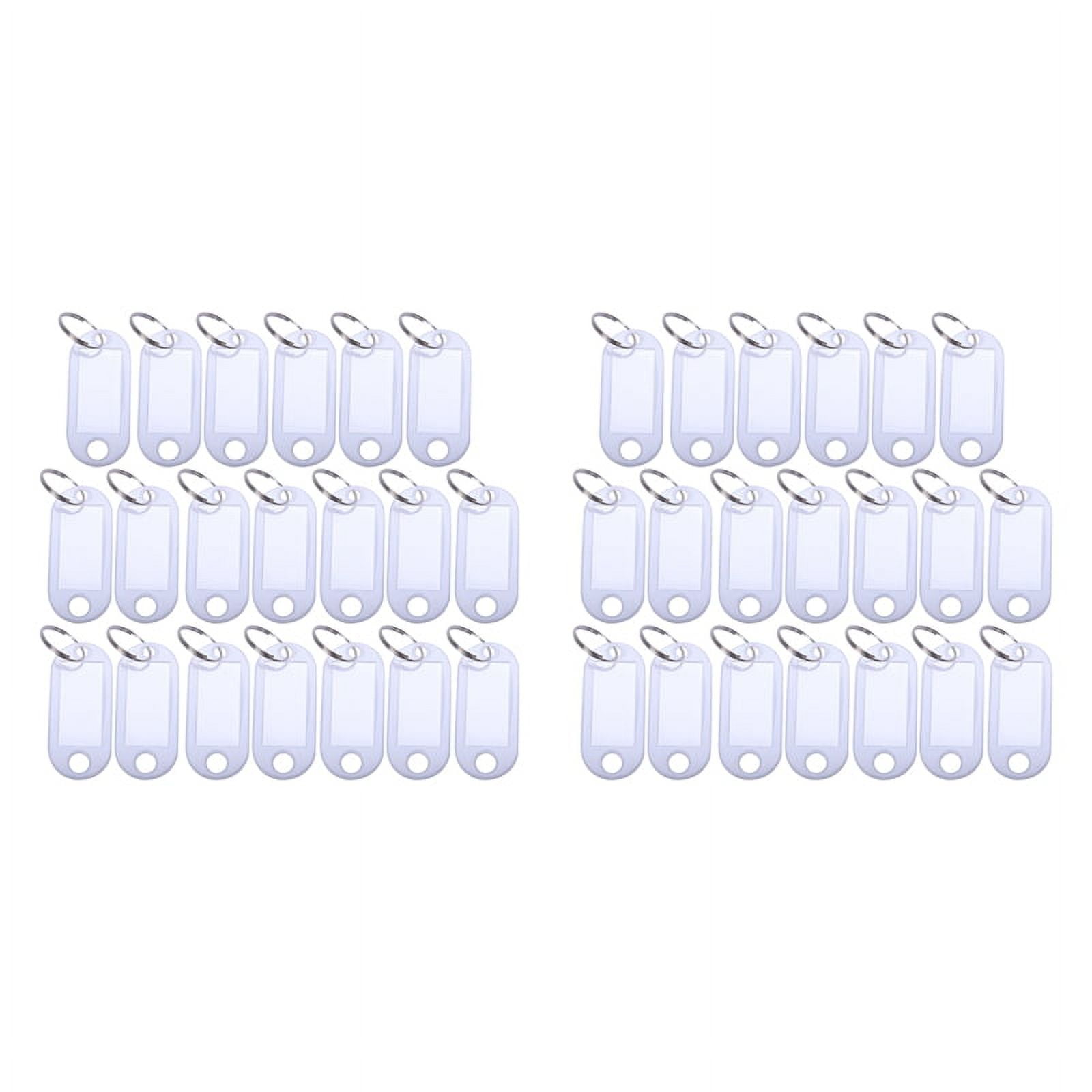 white portable plastic key fob key tag ID labels 40 pieces,40 x key ...