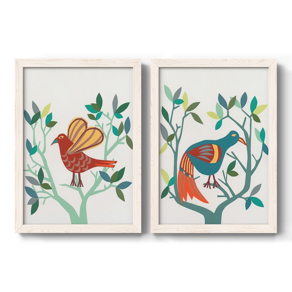 Whitty Bird I - Premium Framed Canvas 2 Piece Set - Ready to Hang ...
