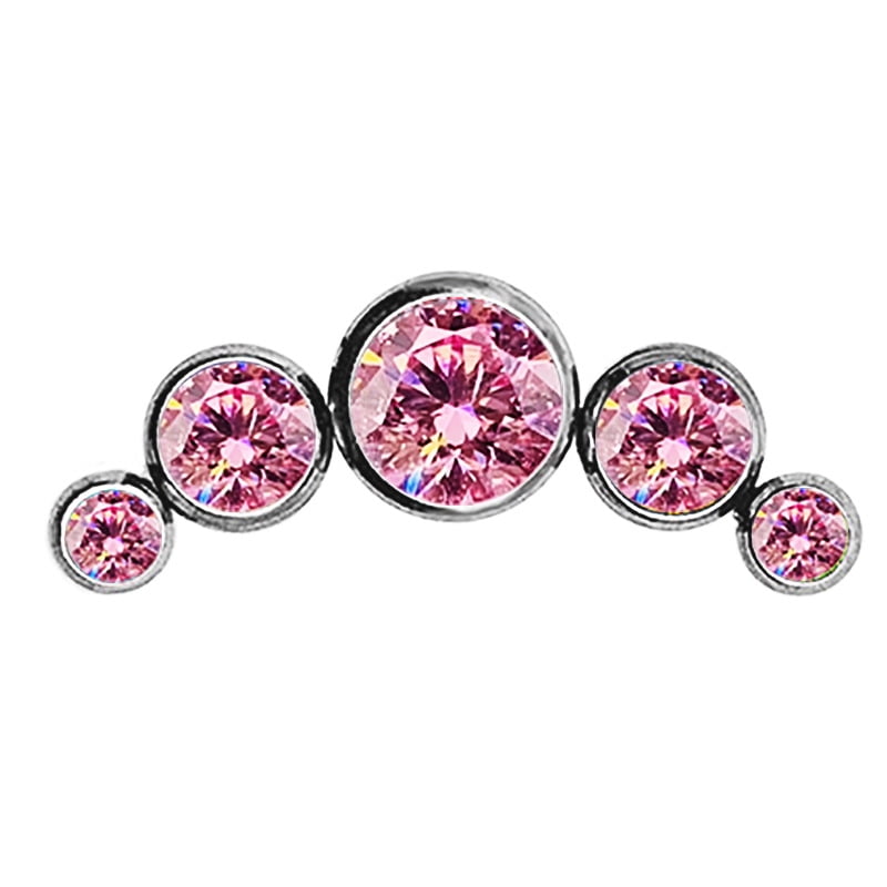 wholesale titanium alloy plug Rod Czech diamond body piercing jewelry ...