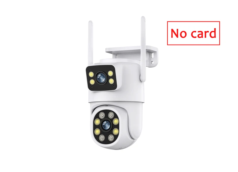 wifi camera Wireless video surveillance Dual Lens 6MP PTZ Outdoor Night ...