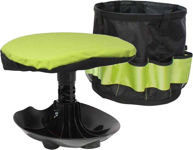 wiith Cushion and Tool Toter Bucket | Garden Rocker Seat and Garden ...