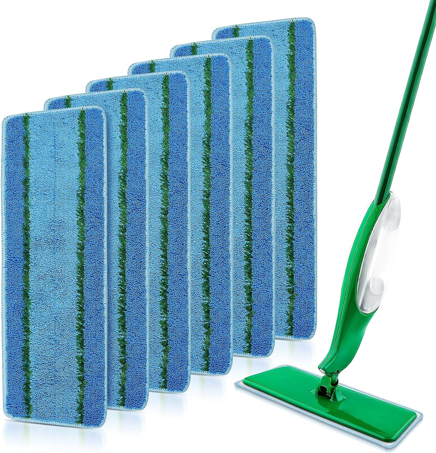 wileqep 6 Pack Upgraded Spray Mop Refills, Washable Microfiber ...