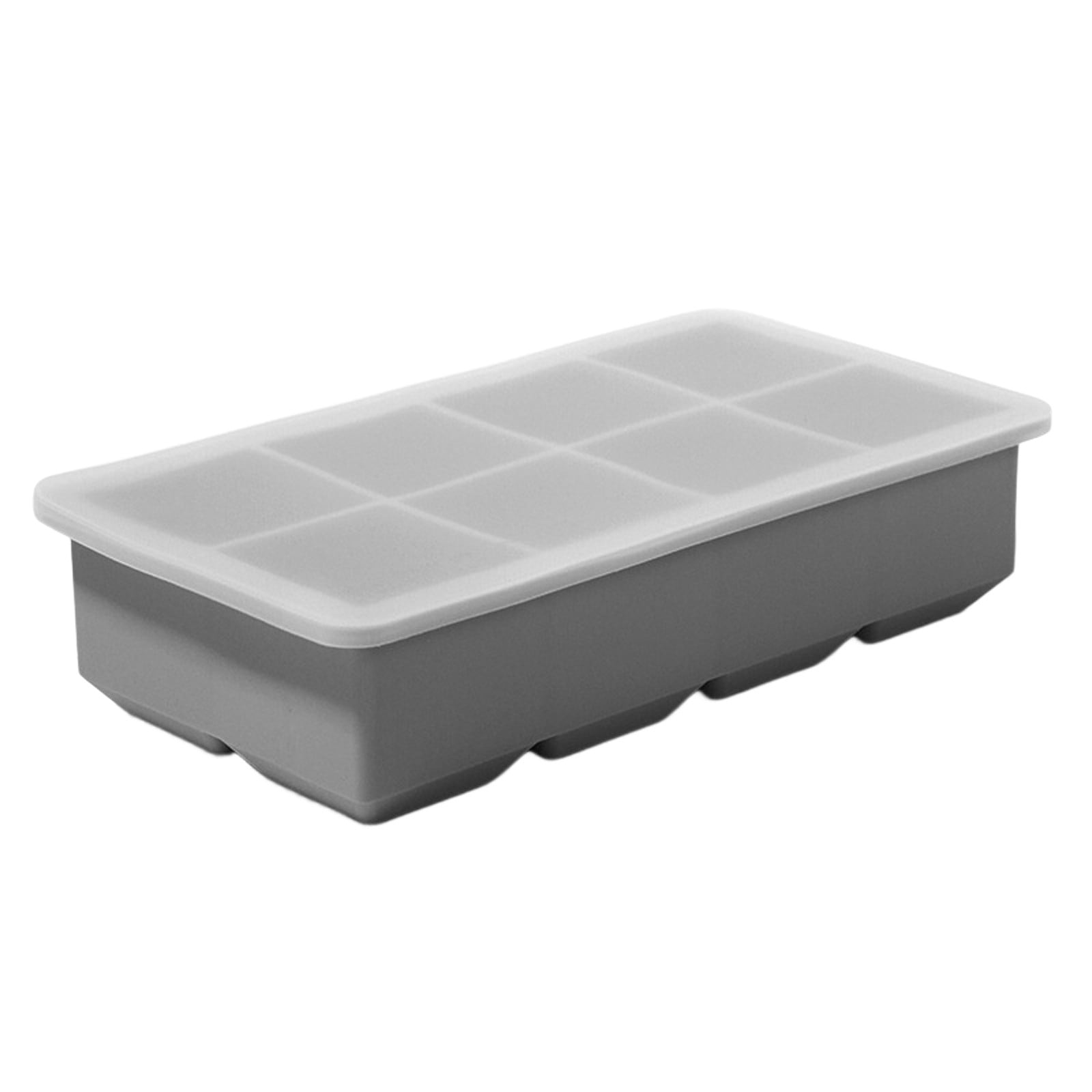 wileqep Ice Trays Silicone Ice Cube Large Ice Cube Eight Box Ice Box ...