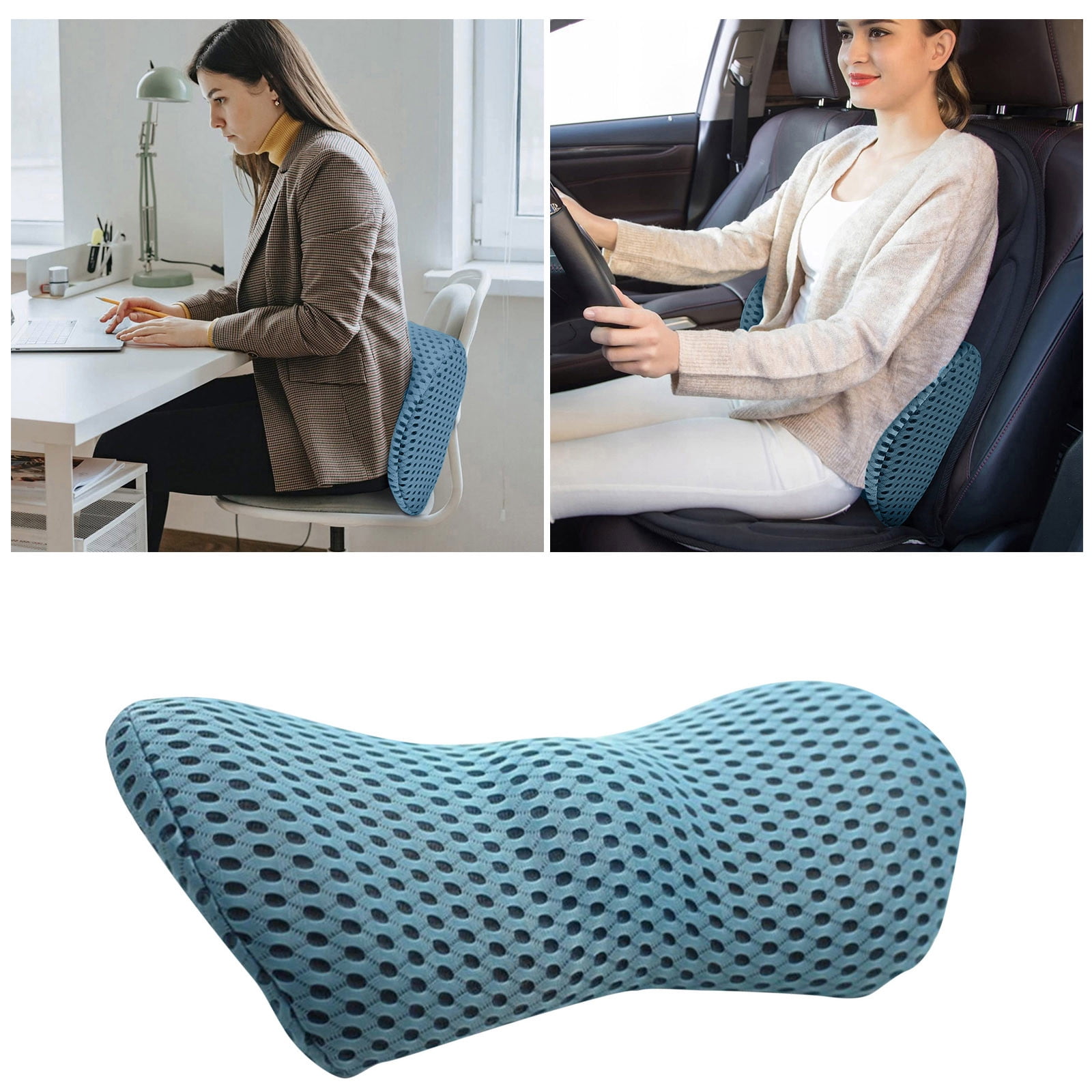 wileqep Lumbar Pillow Lumbar Support Pillow - Memory Foam For Low Back ...