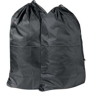 (5 pack) Mainstays Heavy-Duty Black Polyester Mesh Laundry Bag with ...