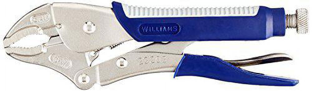 10" Overall Length Curved Jaw Locking Pliers With Wire Cutter, One-Hand ...