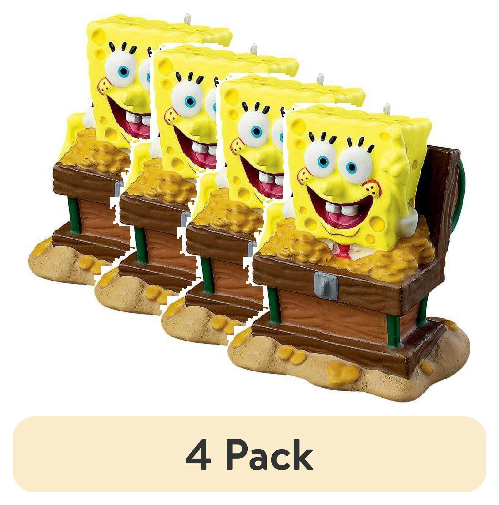 (4 pack) wilton spongebob treasure chest candle - Walmart.com