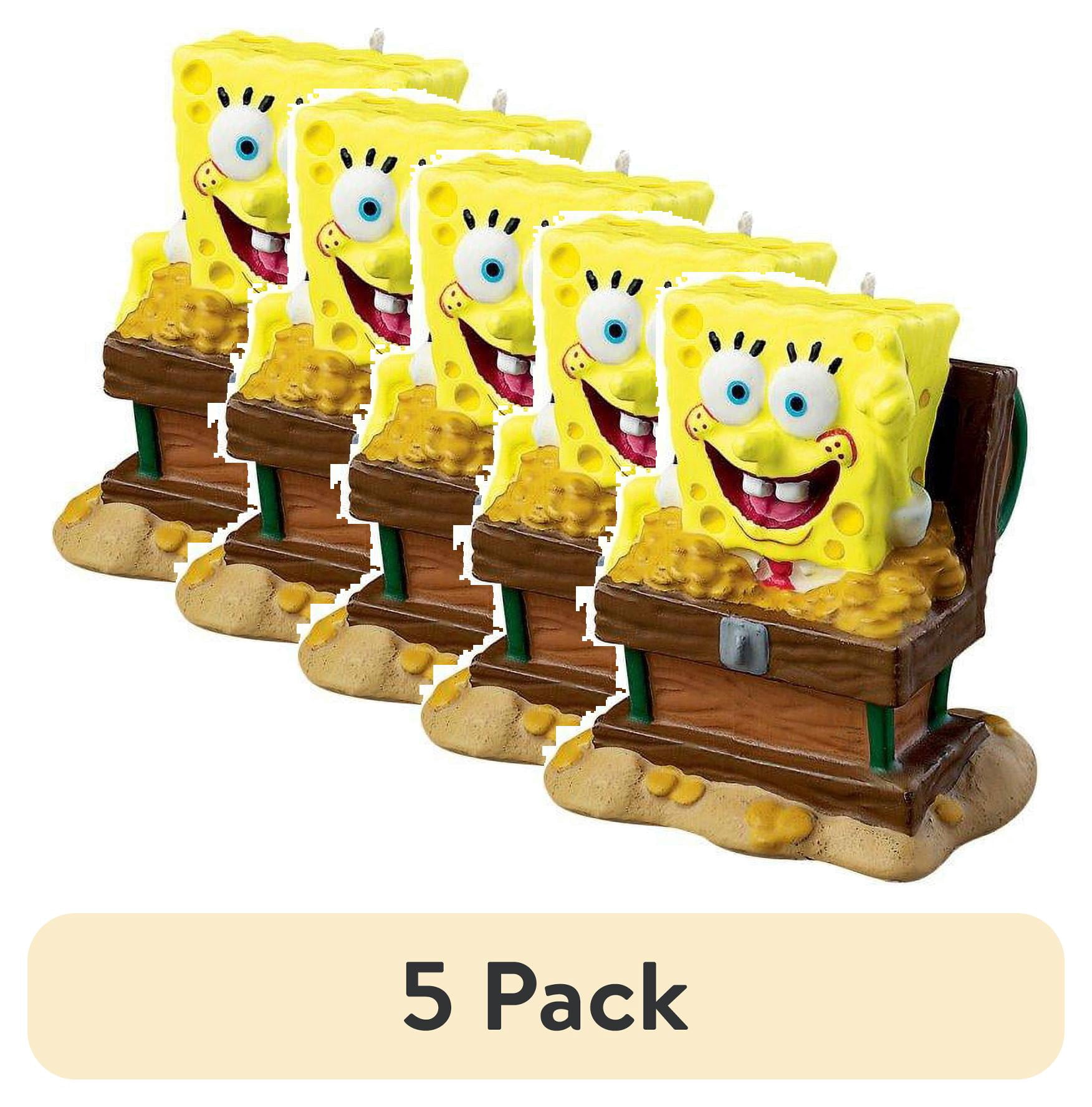 (5 pack) wilton spongebob treasure chest candle - Walmart.com