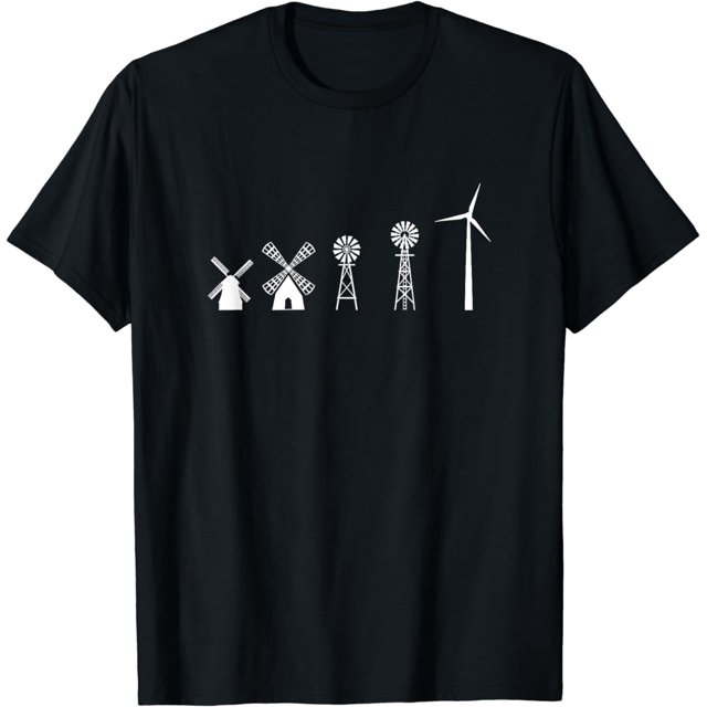 wind energy evolution, windmill T-Shirt - Walmart.com
