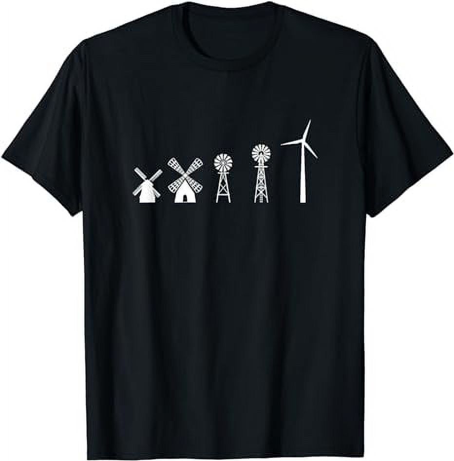 wind energy evolution, windmill T-Shirt - Walmart.com