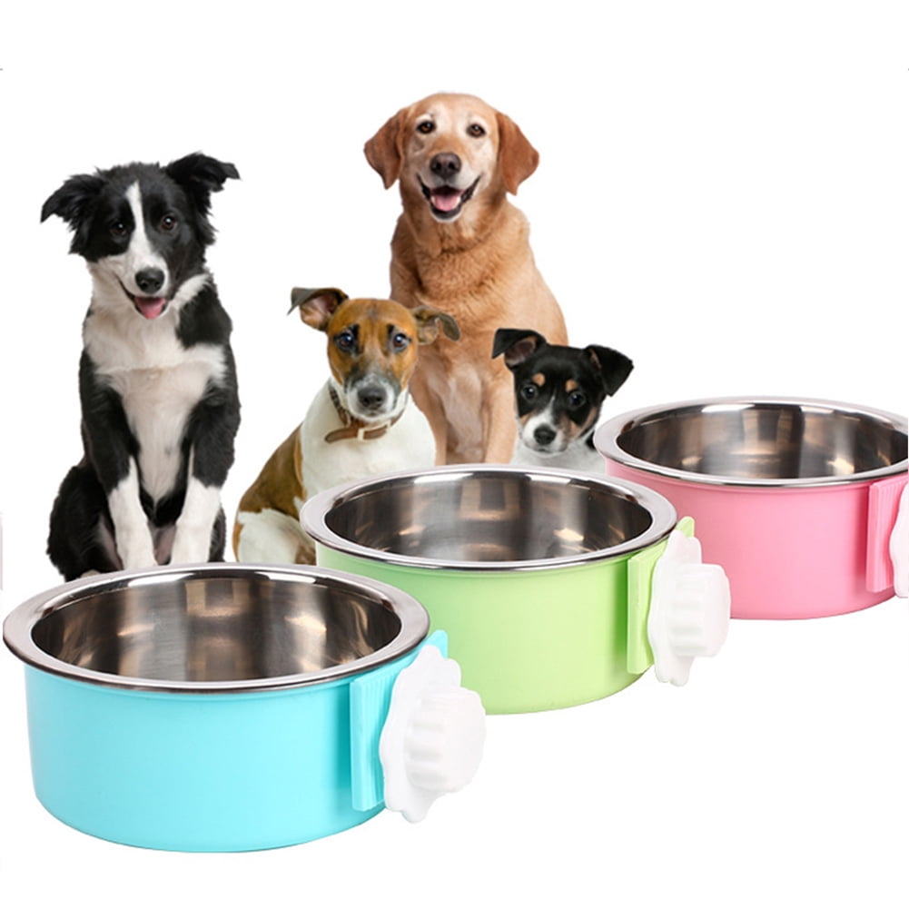 windfall Pet Bowl Durable Plastic & Stainless Steel Bowl Mounted for ...