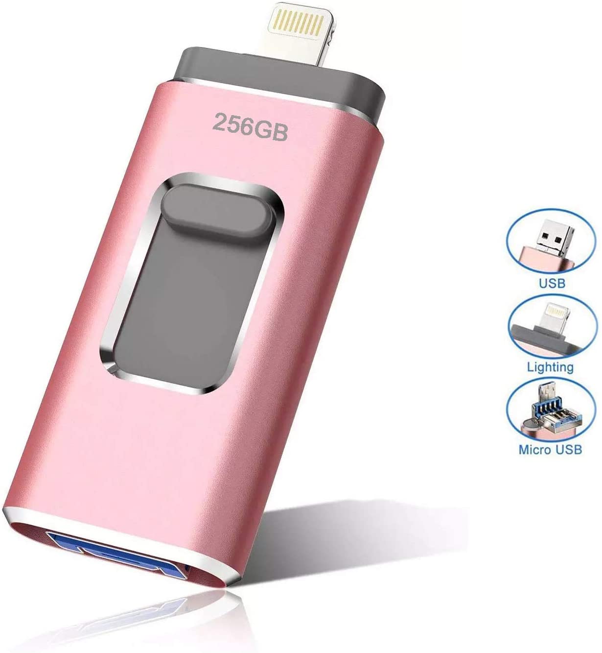 PNY 128GB DUO LINK USB 3.0 OTG Flash Drive for IPhone and I Pad (P ...