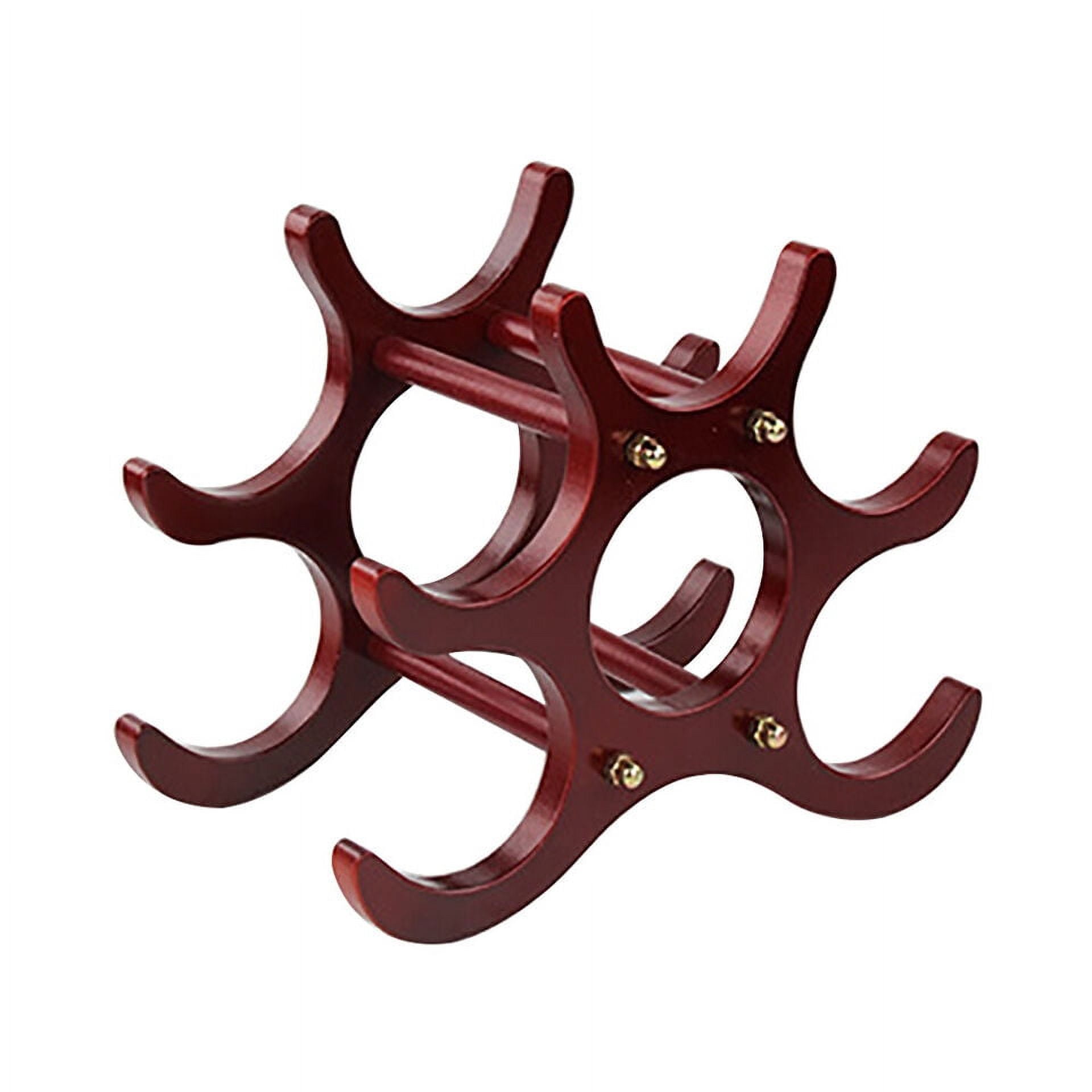 wine rack Wood Wine Storage Stand Countertop Rustic Wooden Wine Holder ...