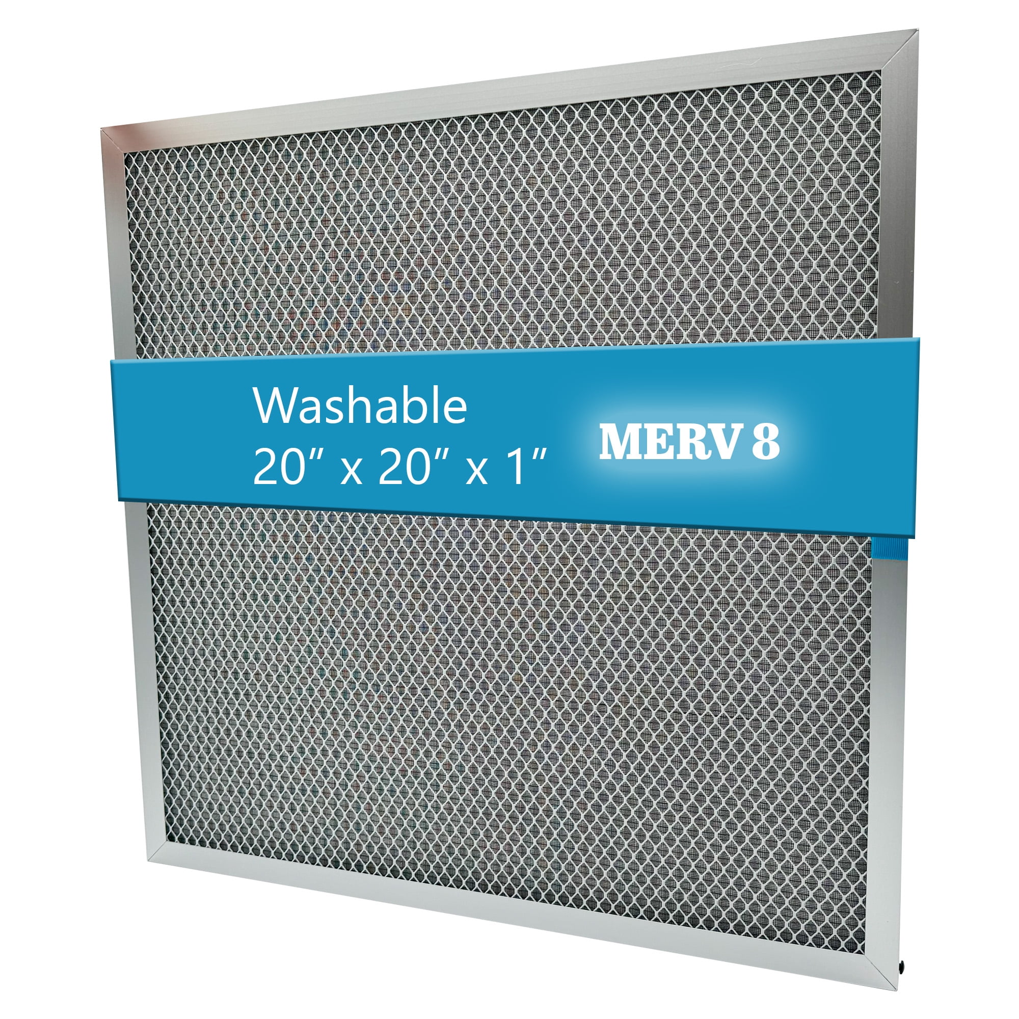 wioAIR Washable Furnace Filter, MERV 8, (20"x20"x1"), Central AC Air ...