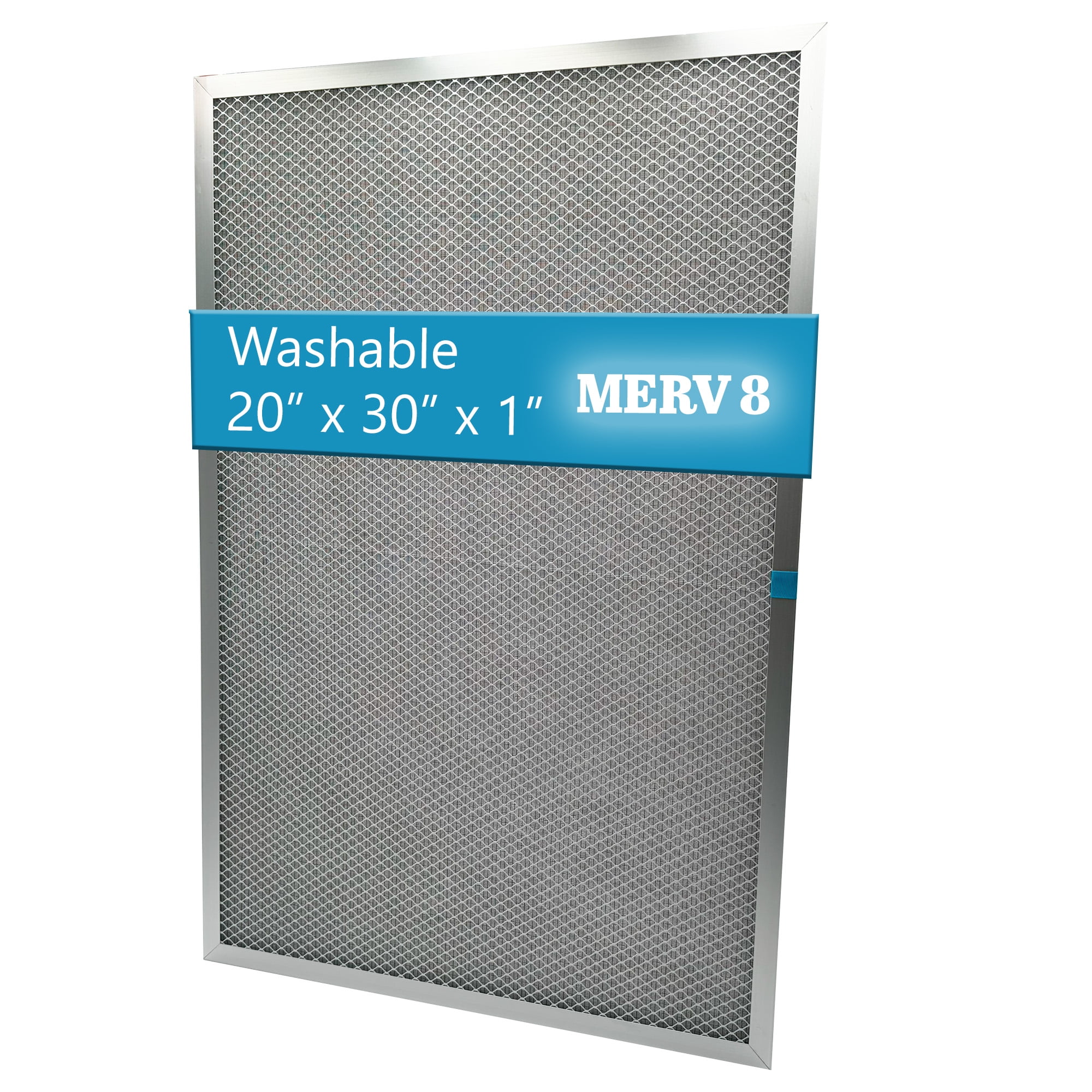 wioAIR Washable Furnace Filter, MERV 8, (20"x30"x1"), Central AC Air ...