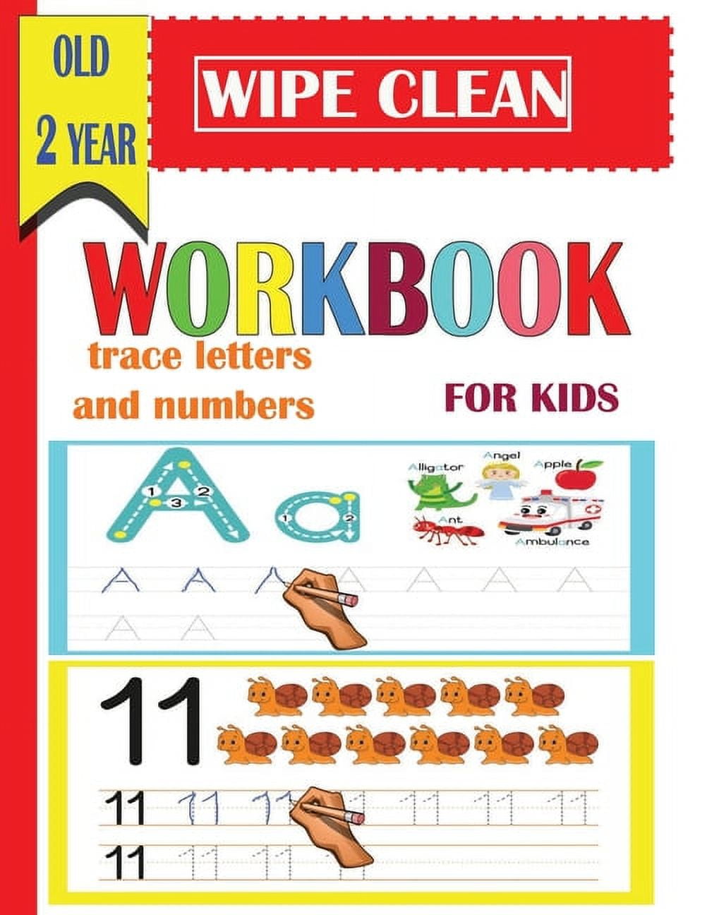 wipe clean workbook trace letters and numbers for kids old 2 year : A Magical Activity Workbook ...