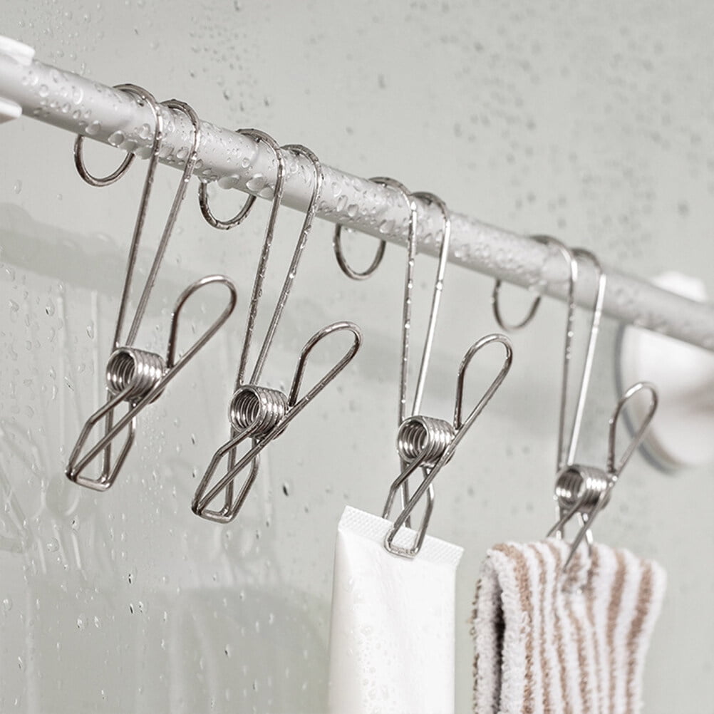 wire clip clothes 20 Pcs Stainless Steel Clothes Clips Multi-purpose ...