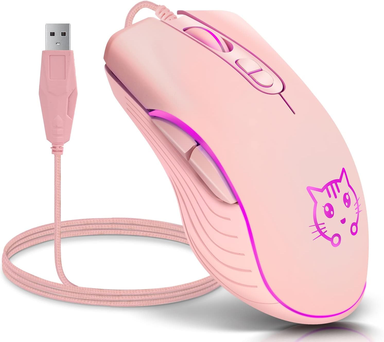 wired mute mechanical optical Mouse,Made of high quality PVC matte ...