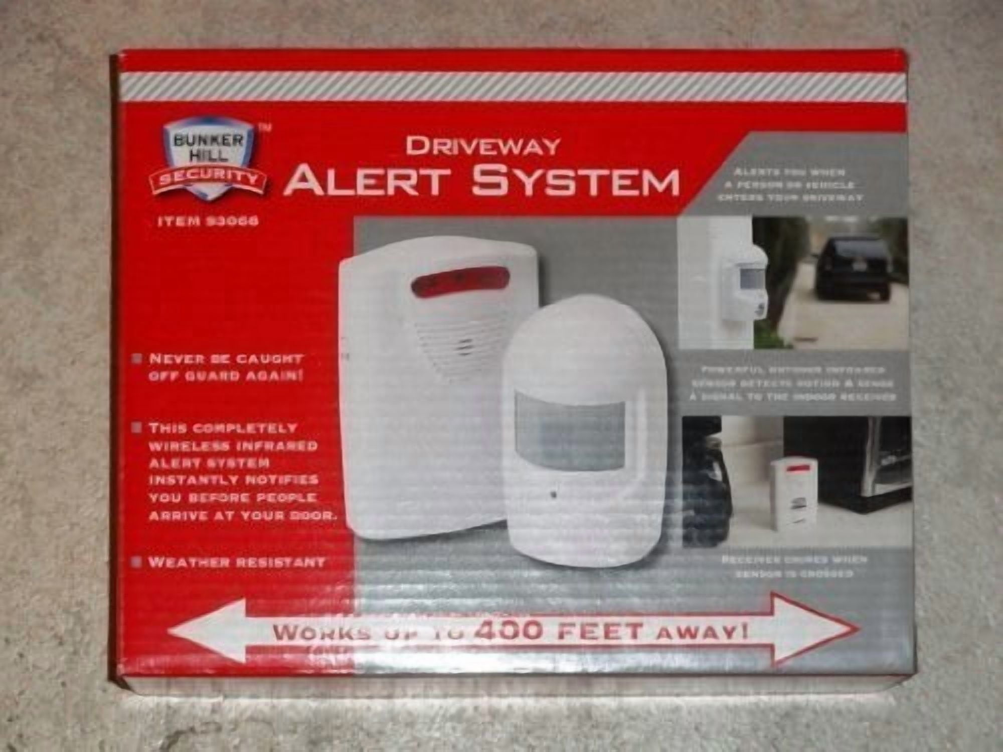 Wireless Driveway Alert System 400 Feet Range by Bunker Hill Security ...