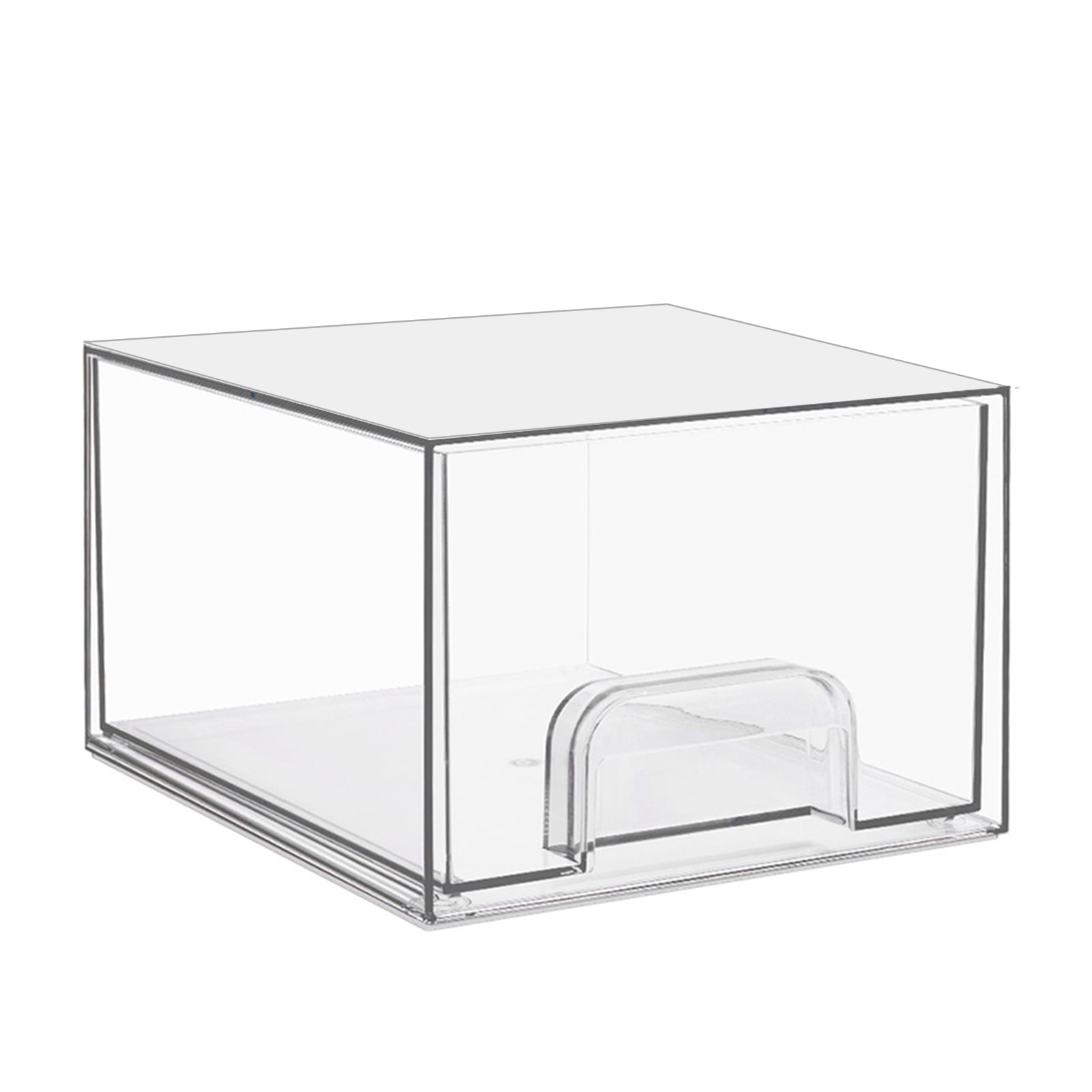 wirlsweal Acrylic Storage Box Transparent Storage Box Stackable ...
