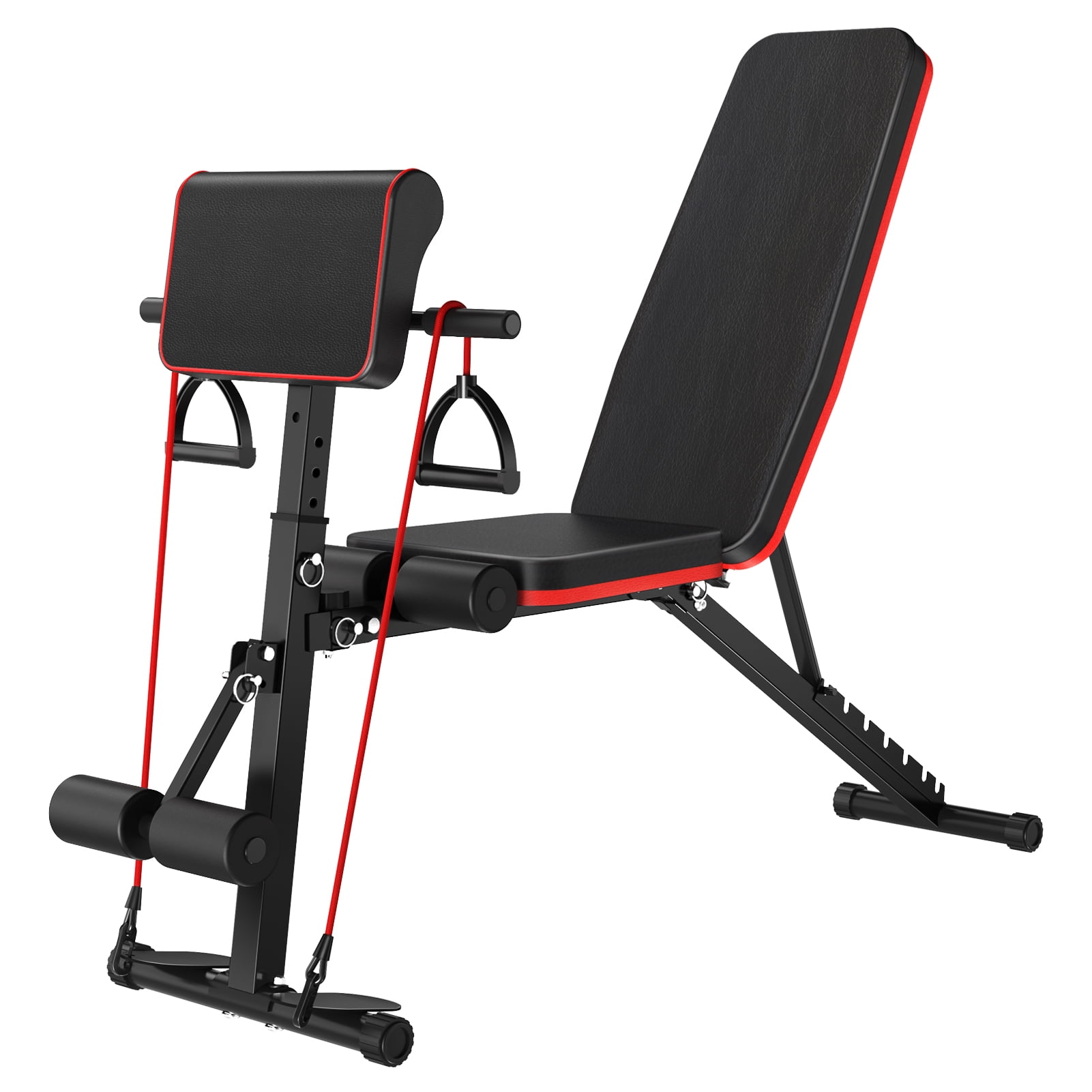 wirlsweal Adjustable Weight Bench, Multi Gears Adjustment Workout Bench ...