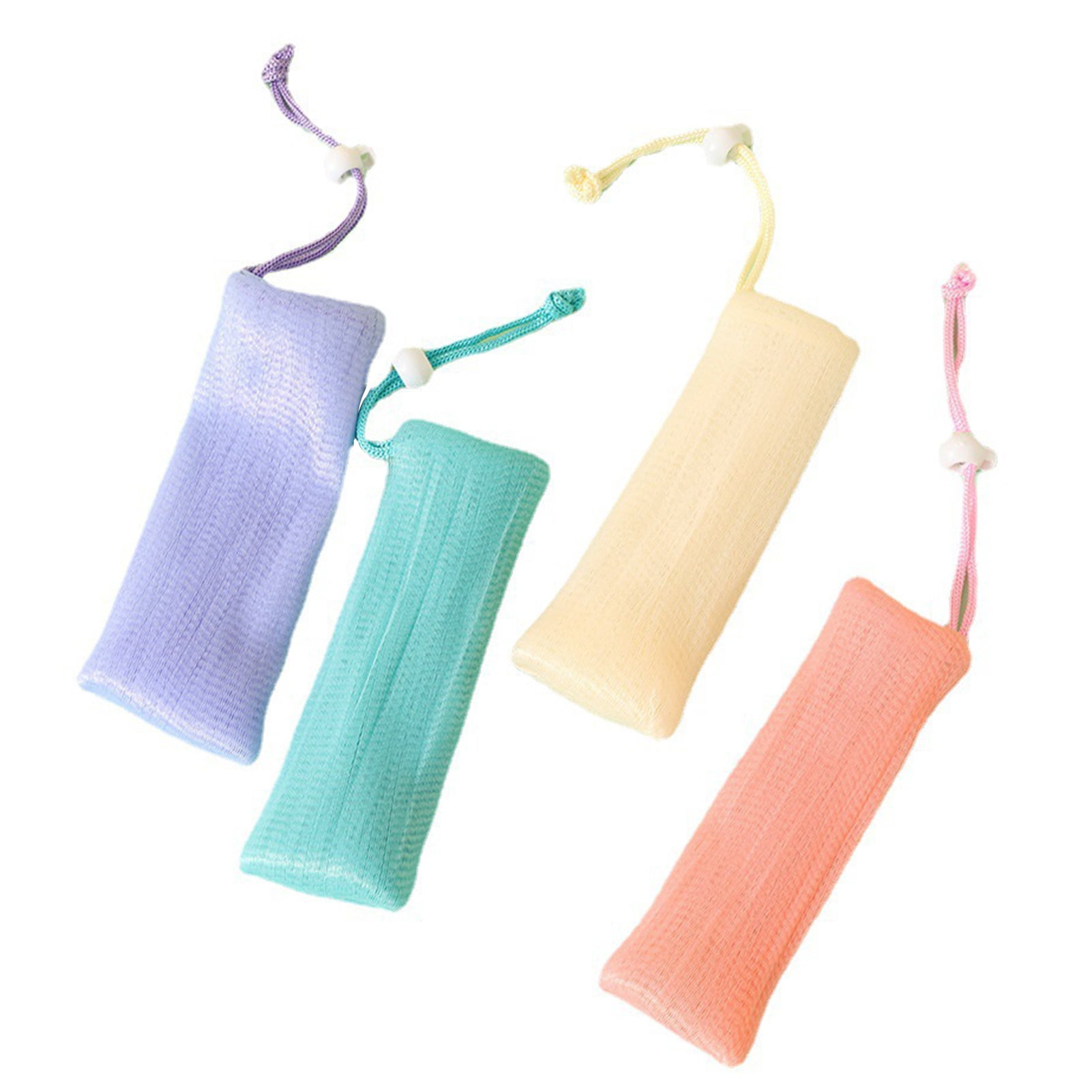 wirlsweal Bathing Process Improvement Tool Bubble Net Soap Bags 4 Pcs ...