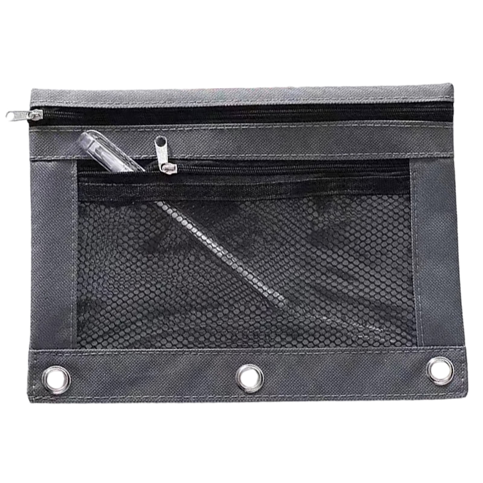 wirlsweal Binder Pencil Holder Pencil Bag Large Capacity Mesh Windows ...