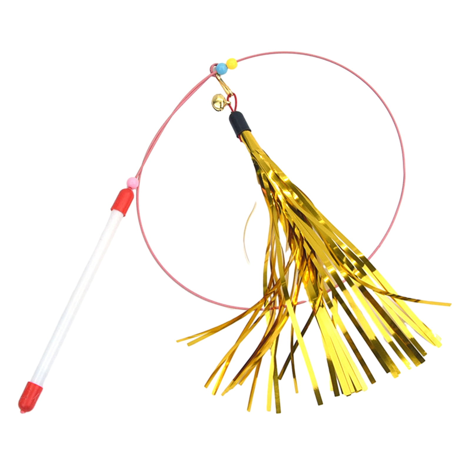 wirlsweal Cat Teasing Stick Colorful Cat Teaser Cat Teaser Toy ...