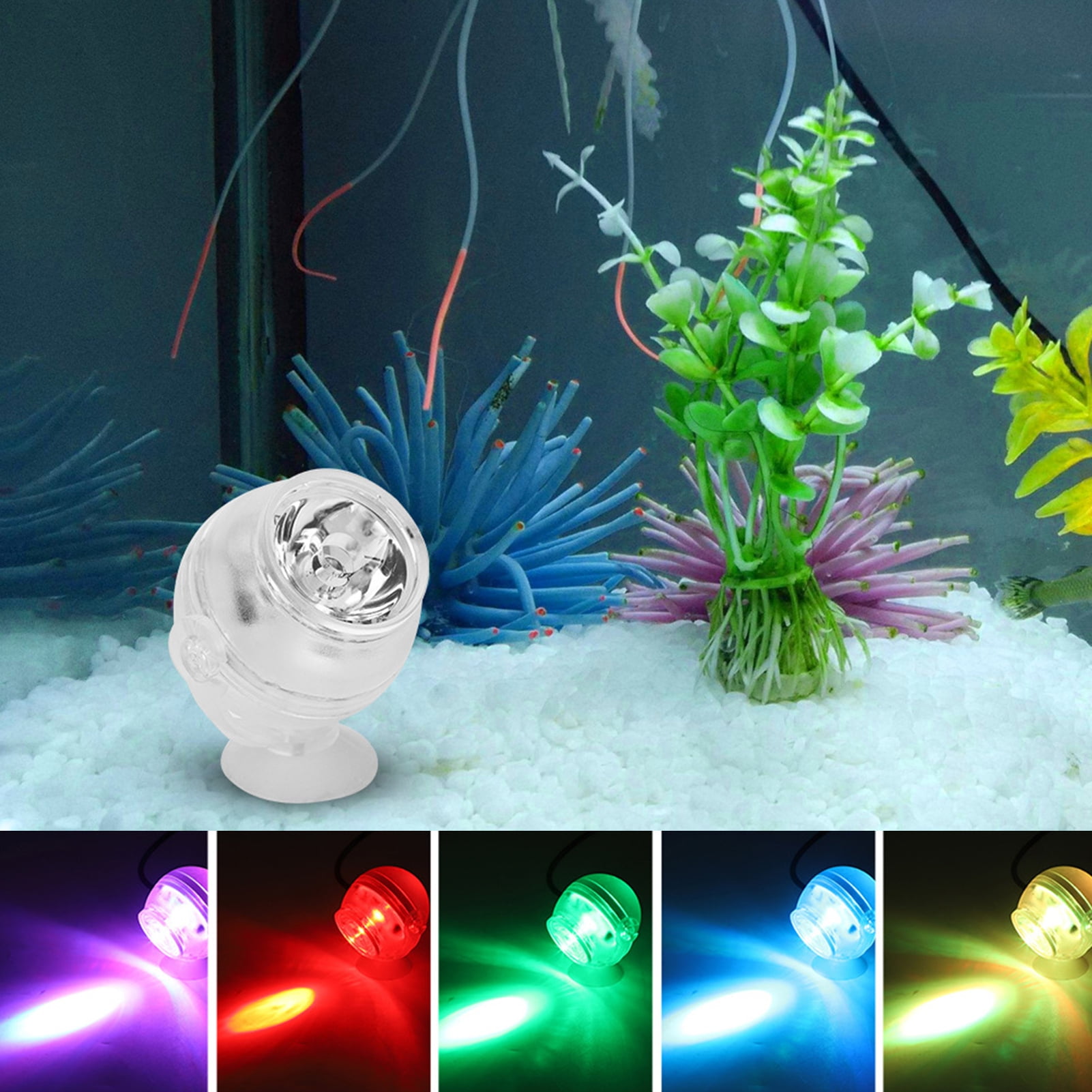 wirlsweal Fish Tank Light High Brightness USB Power Supply Underwater ...