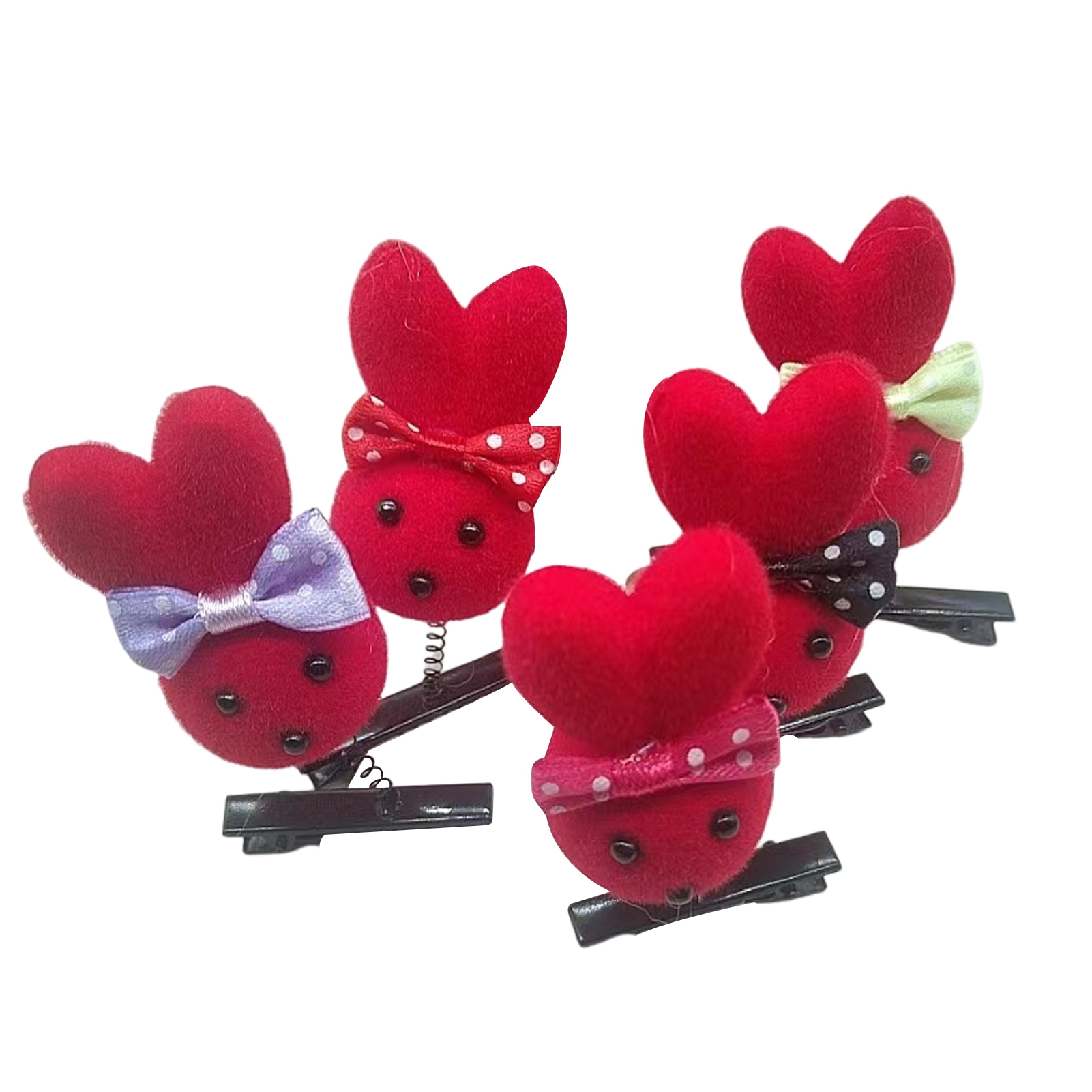 wirlsweal Hair Pin Funny Hairpin 5pcs Cartoon Bowknot Rabbit Chicken ...