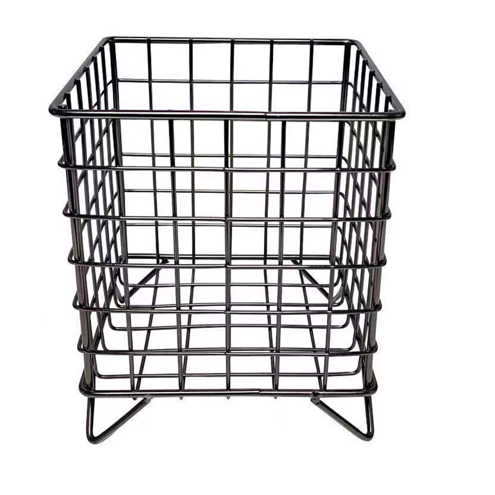 wirlsweal Iron Shelf with Edge Fence Iron Storage Rack Hollow Out ...