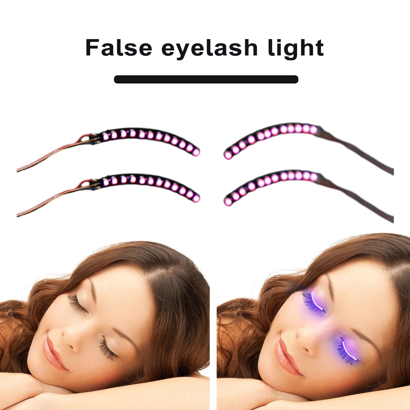 wirlsweal LED Eyelashes Charming Unique Light-up Eyeliner Halloween ...