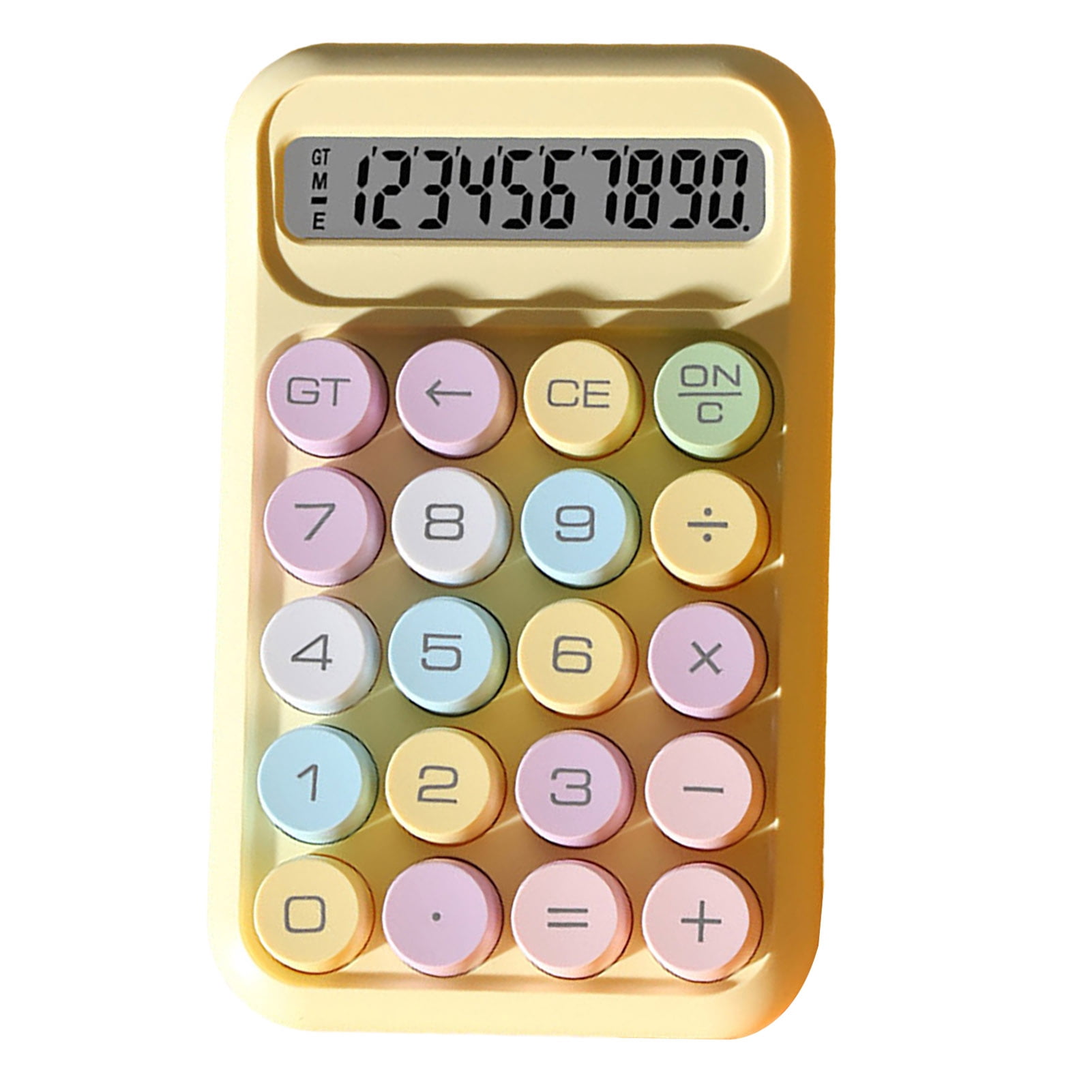 wirlsweal Lightweight Calculator Round Button Calculator Mechanical ...