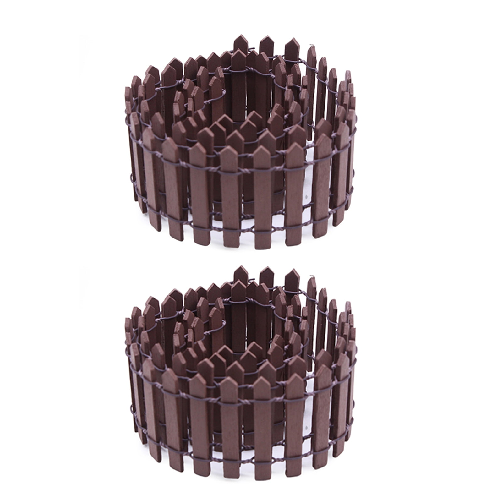 wirlsweal Miniature Decorative Fence Dollhouse Fence Set Miniature ...