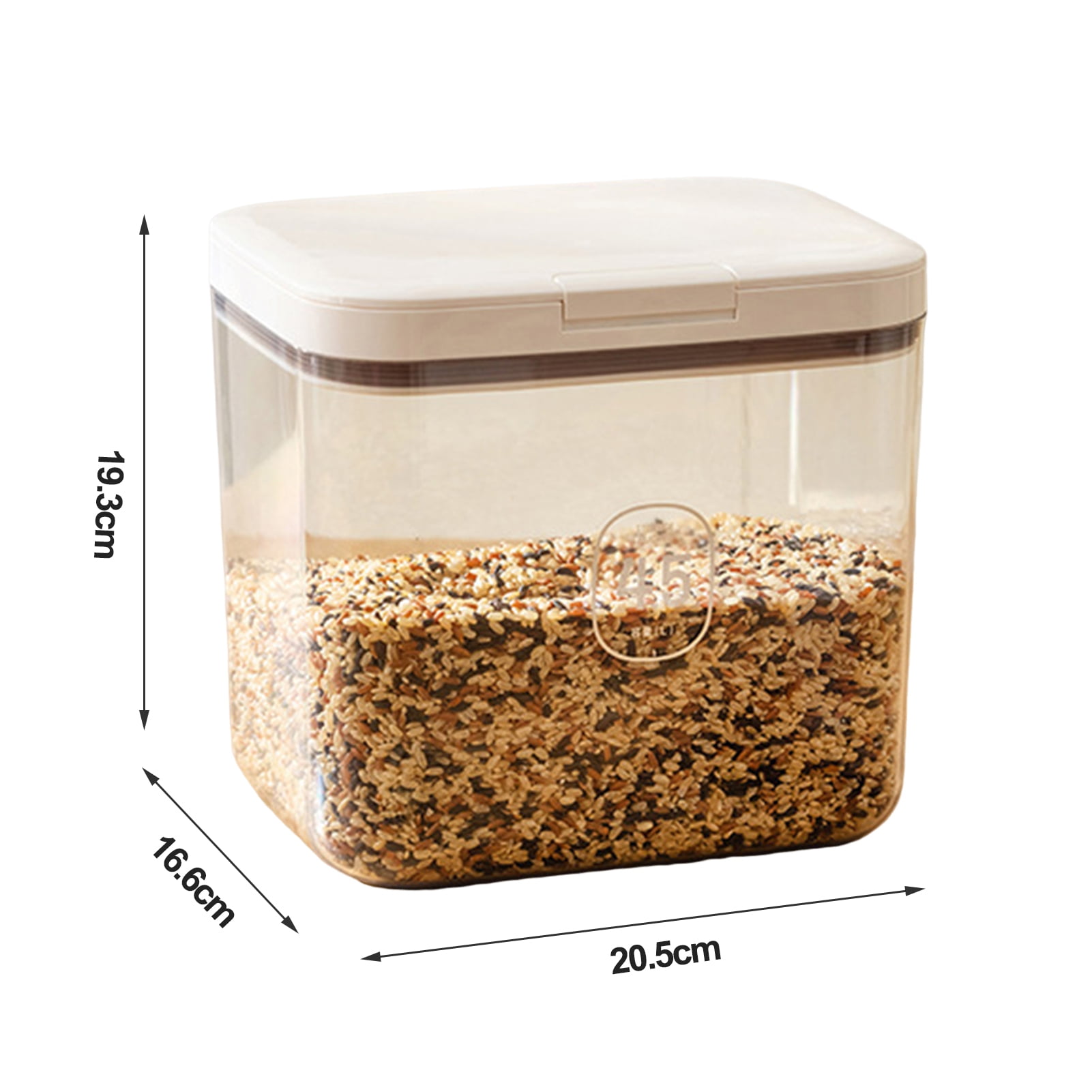 wirlsweal One-handed Flour Bin Mess-free Flour Dispenser Essential Tool ...