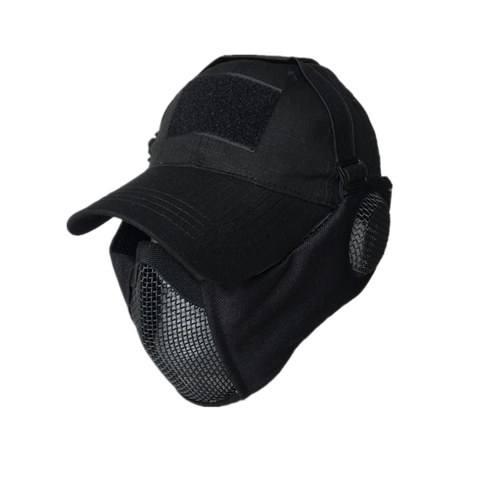 wirlsweal Protective Gaming Gear Airsoft Face Guard with Hat ...
