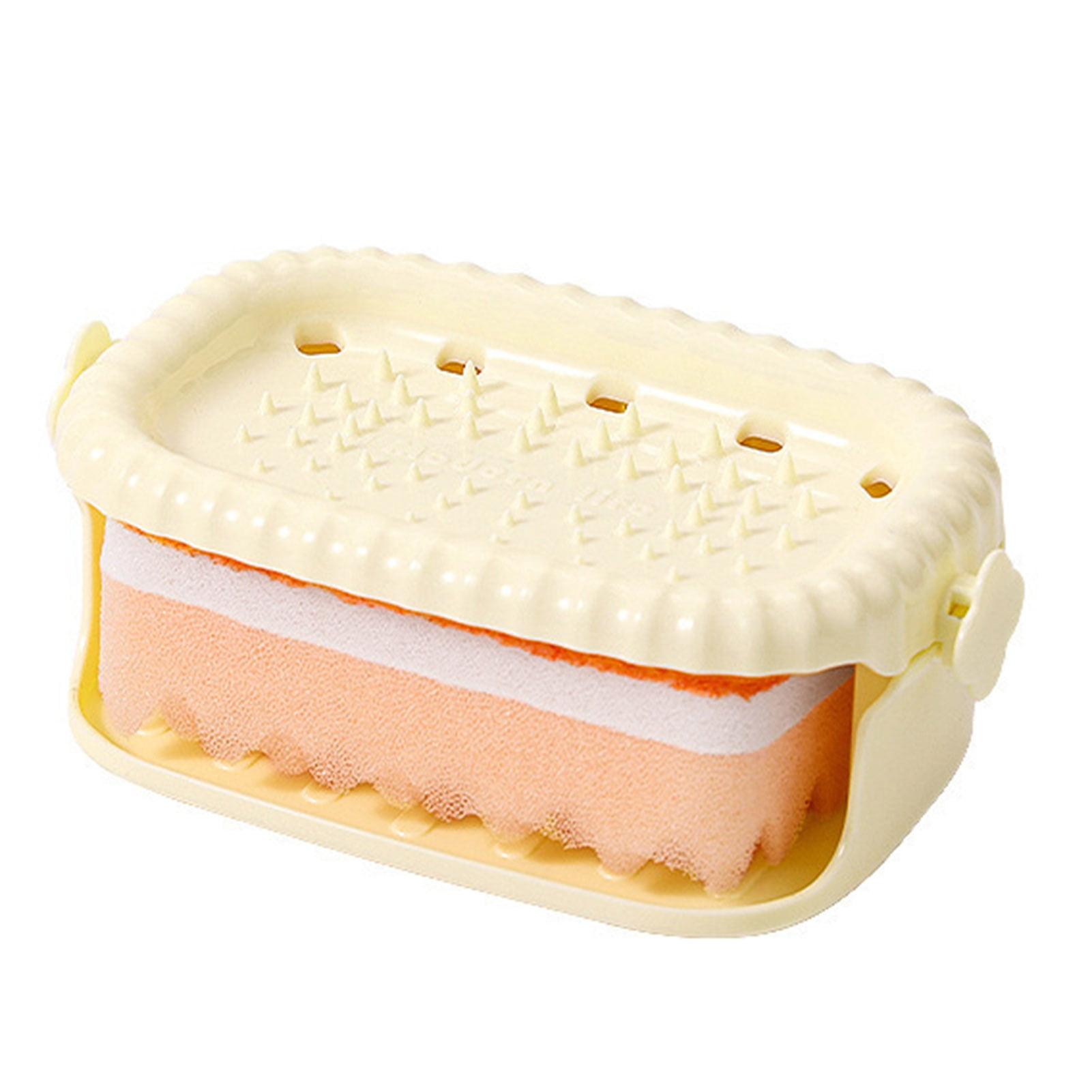 wirlsweal Soap Dish with Drain Holes Sharp Corner Soap Holder Double ...